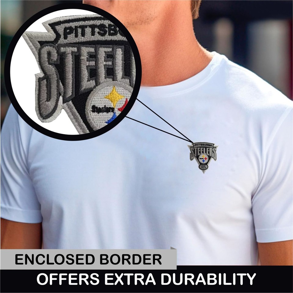 Pittsburgh Steelers NFL Team Logo Iron On Patch - Sew Patch ...
