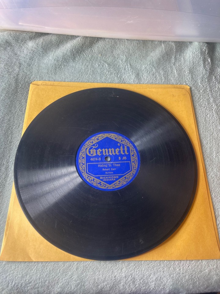 GENNETT Record 78 rpm 4674 THE SHEPHARD TRUE / HIDING IN THEE | eBay