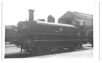 GWR 6400 Class 0-6-0PT Locomotive no 6417 at Swindon Works, PC size ...