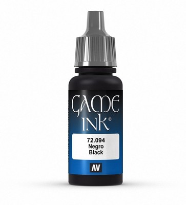 Vallejo Game Ink 17 ml Acrylic Paint - Inky Black | eBay