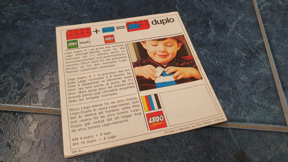 LEGO System classic vintage leaflet 50's 60er alt rare 50er 60s ...