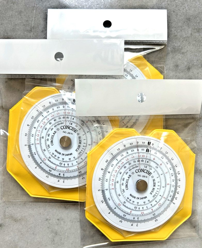 Concise ruler 28N English Version Circular slide rule made in Japan *US ...