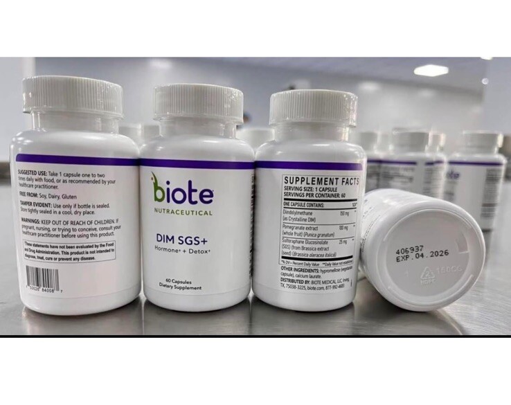 Biote Nutraceuticals - DIM SGS + - Hormone + Detox (60 Capsules) | eBay
