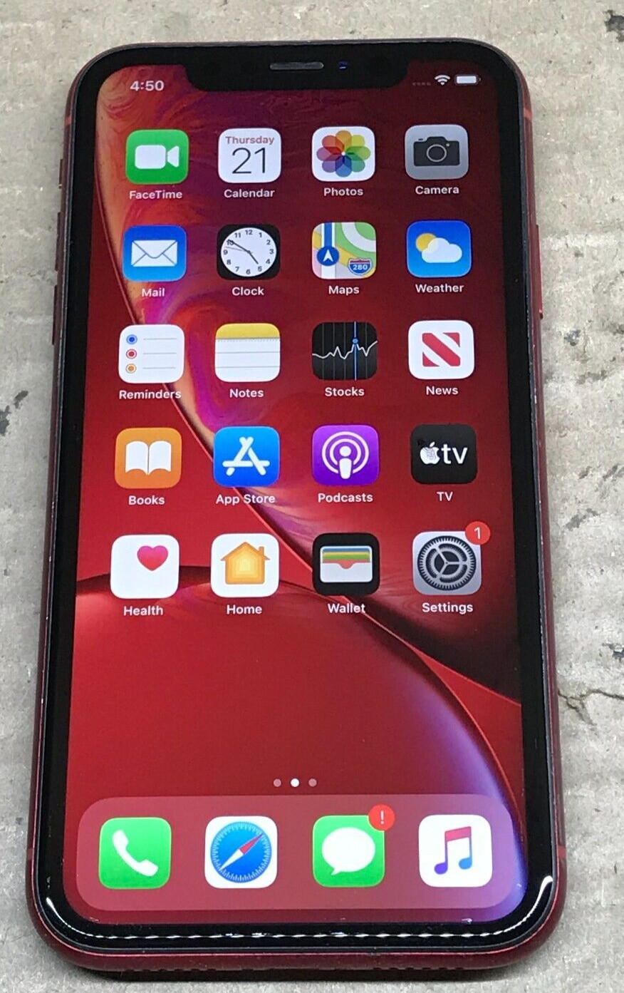 Apple iPhone XR A1984 64GB Red AT&T Locked
