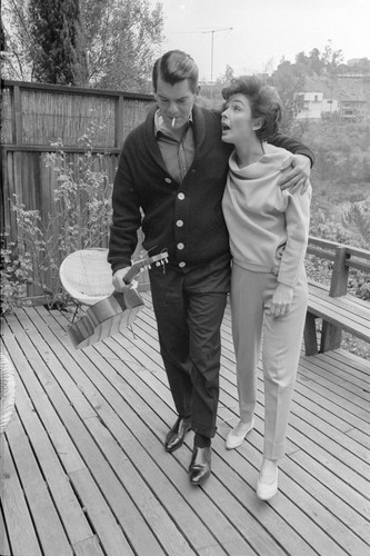 Lot of (4) 1964 JEANNE BAL & EDWARD LEE Smoking Original 35mm Photo ...