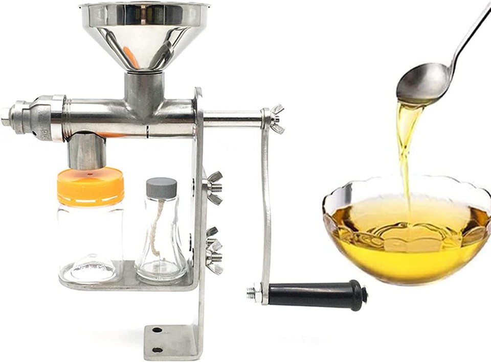 Manual Oil Press Machine Household Stainless Steel Extractor Hand Press ...