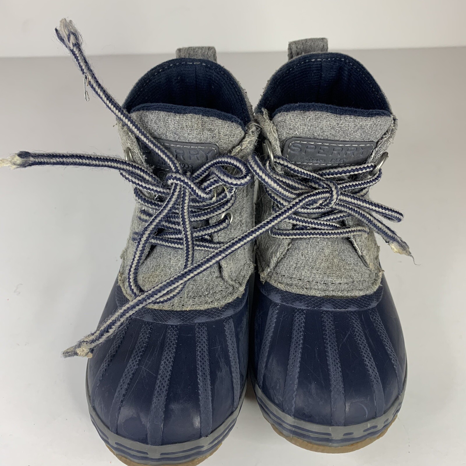 Sperry Top-Sider Bowline Duck Boot Winter Navy/Grey Synthetic 9M ...