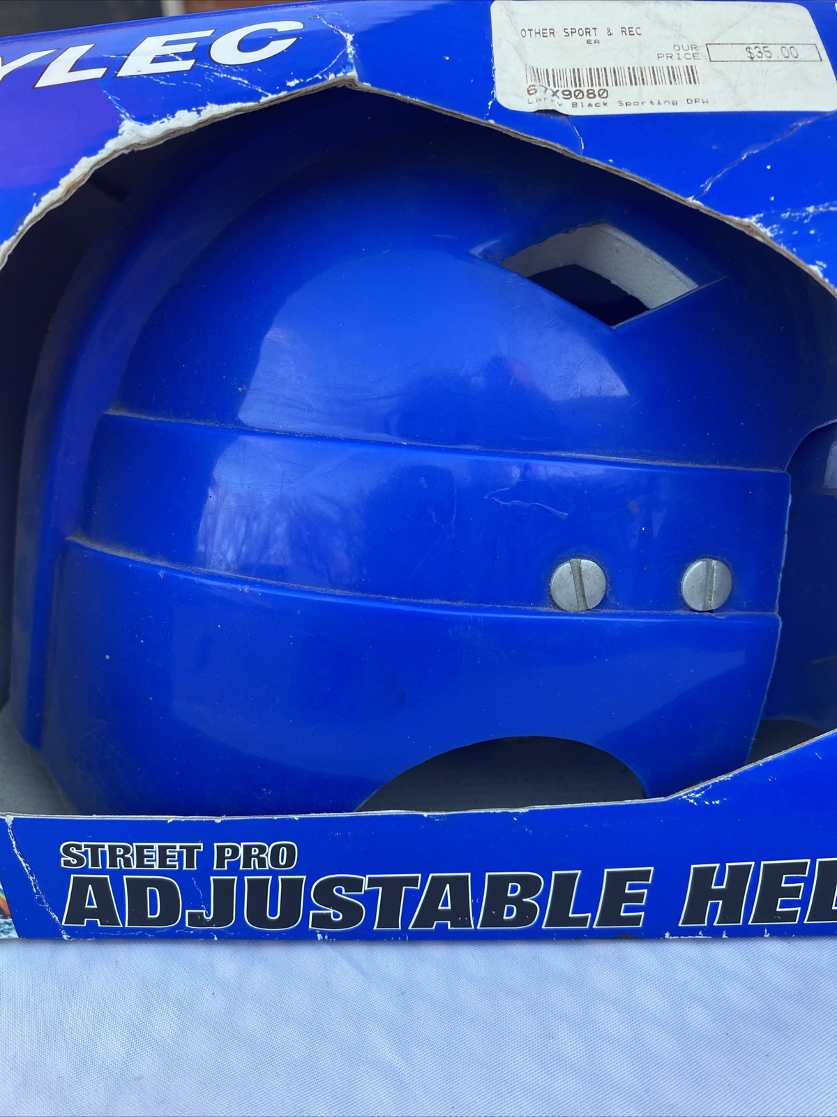 MYLEC Street Hockey Adjustable Helmet Blue Street Pro One Size Fits All ...