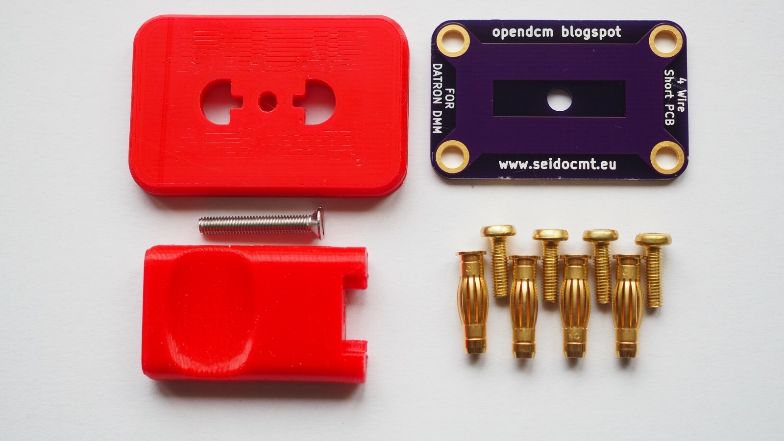 Datron 1061 1062A 1065A 1071 4 Wire short PCB with gold plated plugs ...