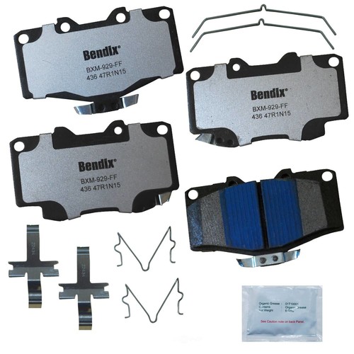 Disc Brake Pad Set-Fleet Metlok Semi-Metallic SDR Disc Brake Pad Bendix ...