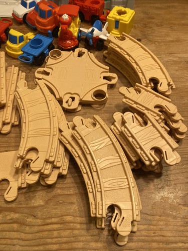 1990s Fisher Price Flip Track Rail Road HUGE Lot 80+ Pieces Trains ...