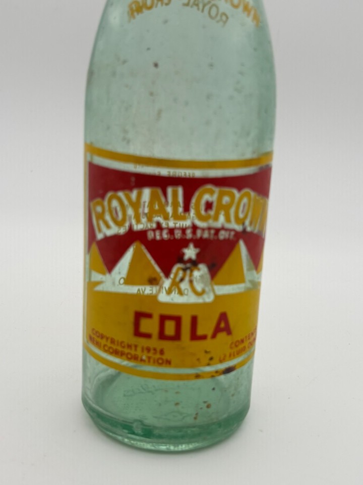 VINTAGE ROYAL CROWN RC COLA NEHI 12 OZ GLASS BOTTLE DANVILLE, VA ...