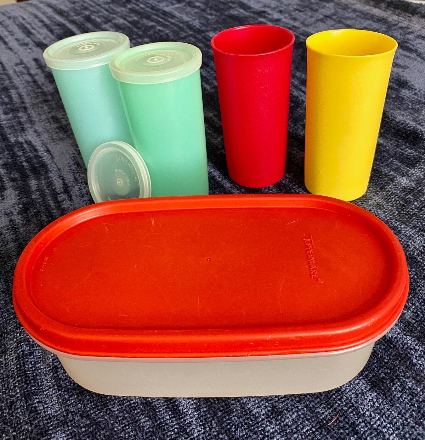 Vintage Tupperware Lot - Modular Mate Mustard/Ketchup (No Pump) 2 Sm ...