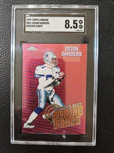 1999 Topps Chrome - Season's Best Strike Force Deion Sanders #SB21 for ...