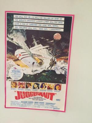 JUGGERNAUT 1974 AUSTRALIAN ORIGINAL ONE SHEET MOVIE POSTER IN GOOD ...