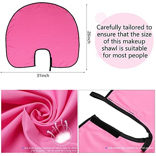 Short Makeup Cape for Women Men Mini Makeup Bib Haircut Cape for Makeup ...