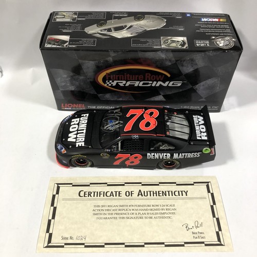 2011 Regan Smith 1/24 Certified Autograph #78 Furniture Row Car | eBay