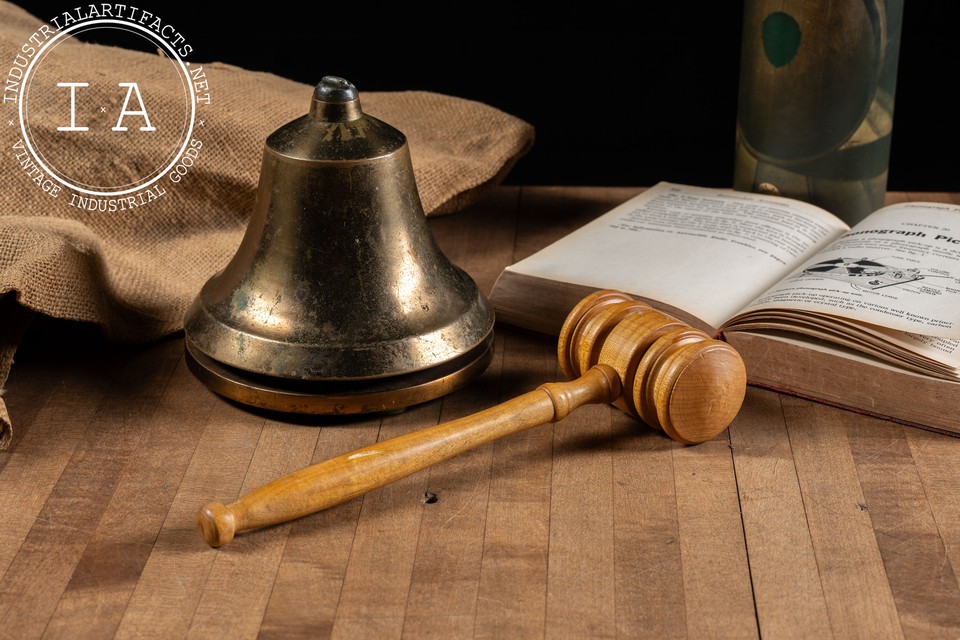 Vintage Brass Bell and Gavel Set | eBay