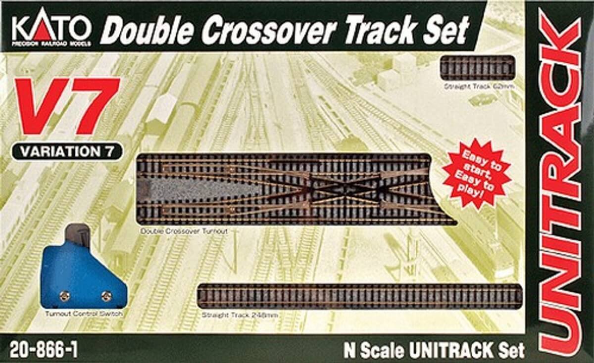 Kato N Scale Unitrack V7 Double Crossover Track Set | eBay