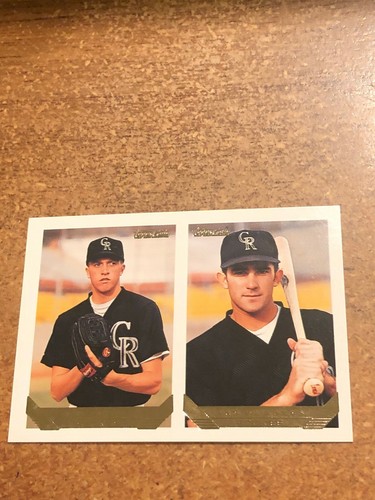 1993 Topps Gold Baseball # 579 Rockies Future Stars Jason Bates Neil ...