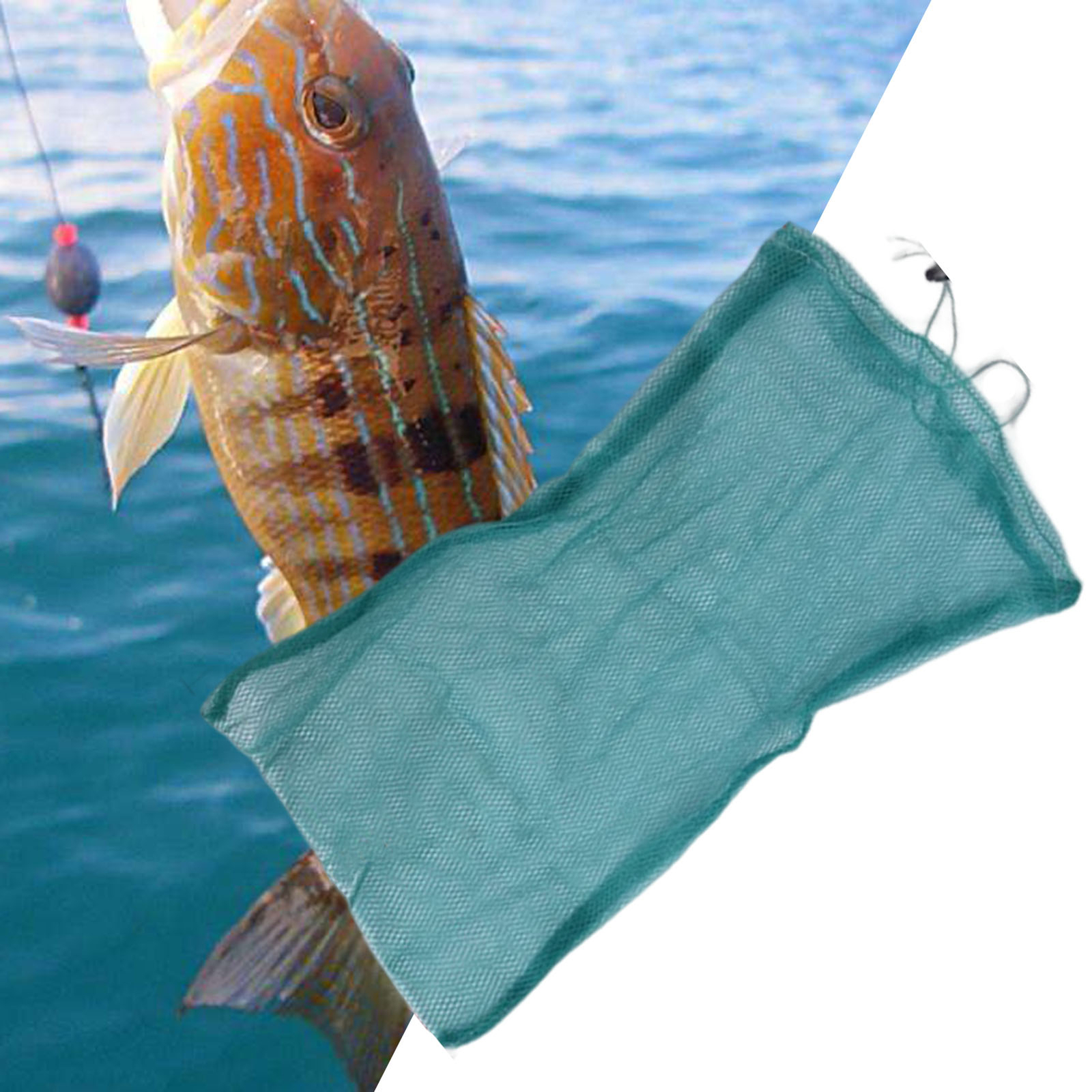 Mesh Bag Thickened Angling Fish Net Bag Convenient | eBay Australia