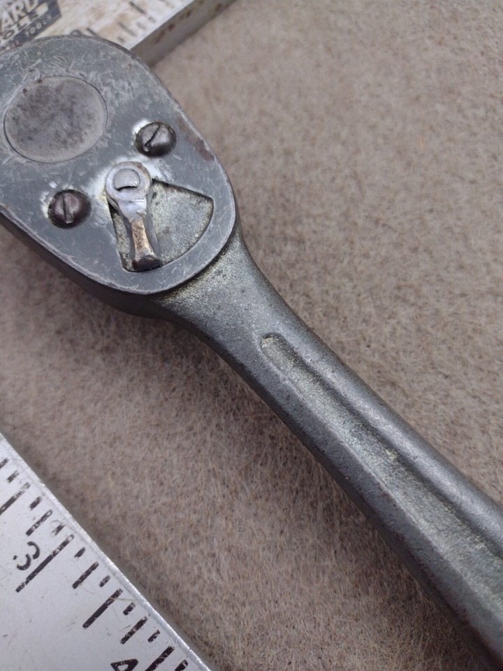 Vintage USA Craftsman 1/2" Drive Ratchet Early Socket Wrench Oil Port ...