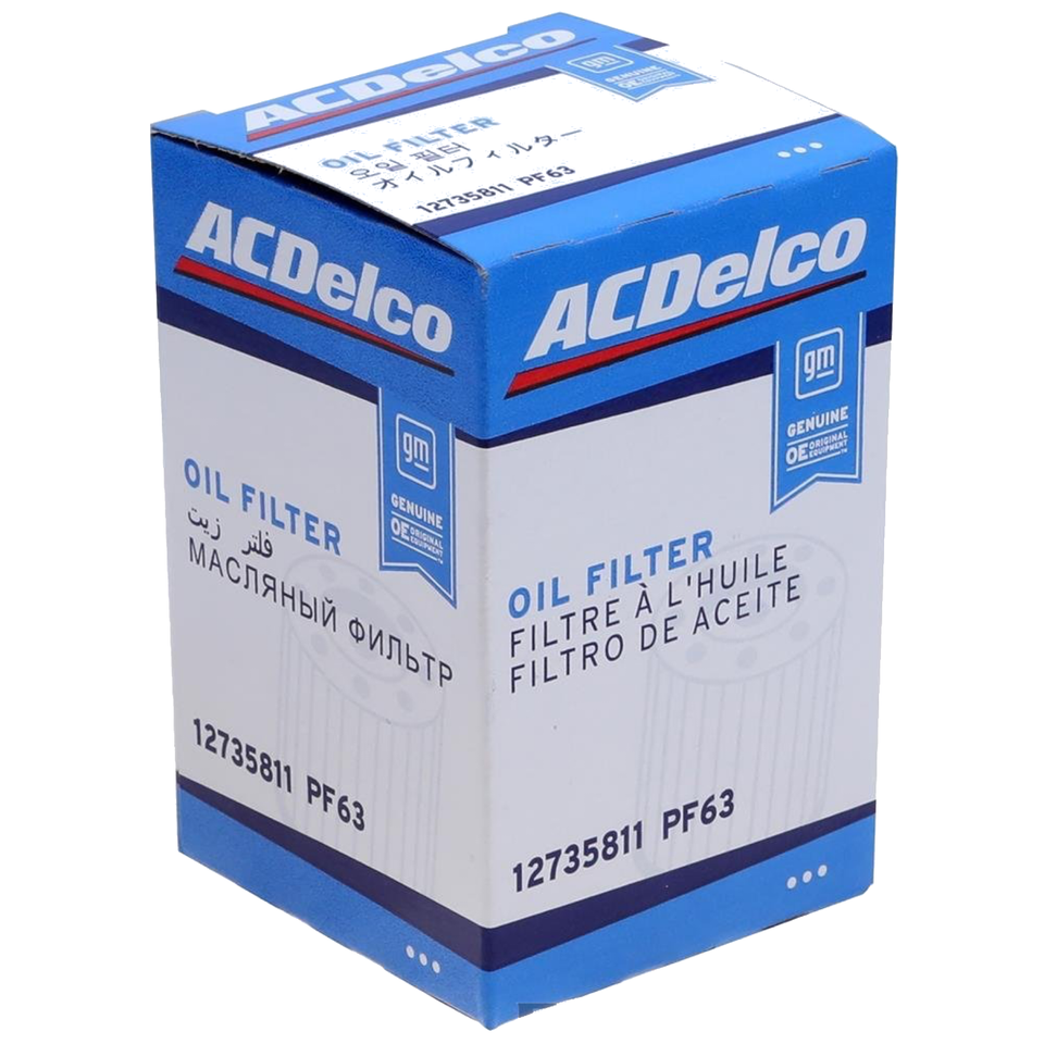 1 Engine Oil Filter ACDelco GM OE/GM Genuine Parts PF63 REPLACE OEM ...