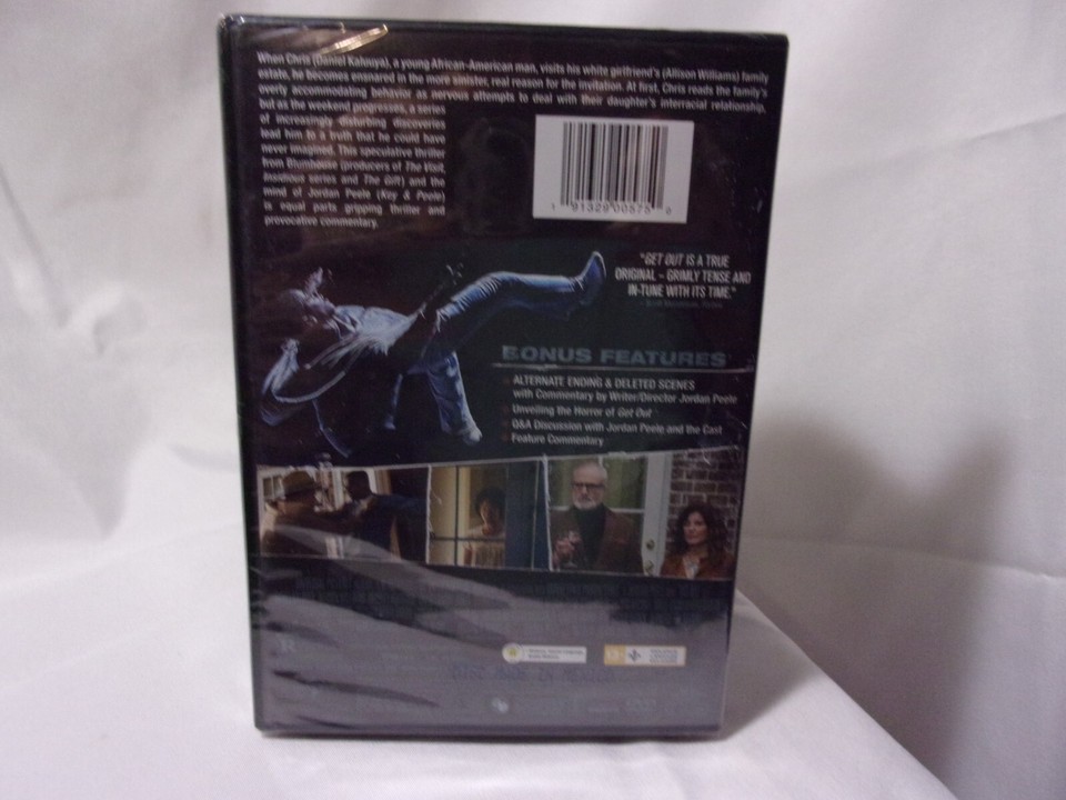 Get Out (DVD, 2017) Daniel Kaluuya, Allison Williams, "New Sealed ...