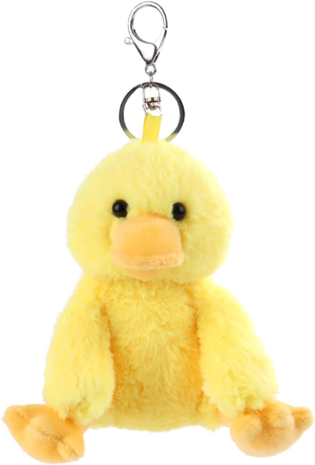 Cute Toys Plush Yellow Duck Stuffed Animal Soft Keychain for Kids Bag ...