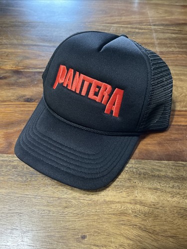 Pantera Band Logo Black Mesh Adjustable Snapback Hat / Cap. Brand New ...