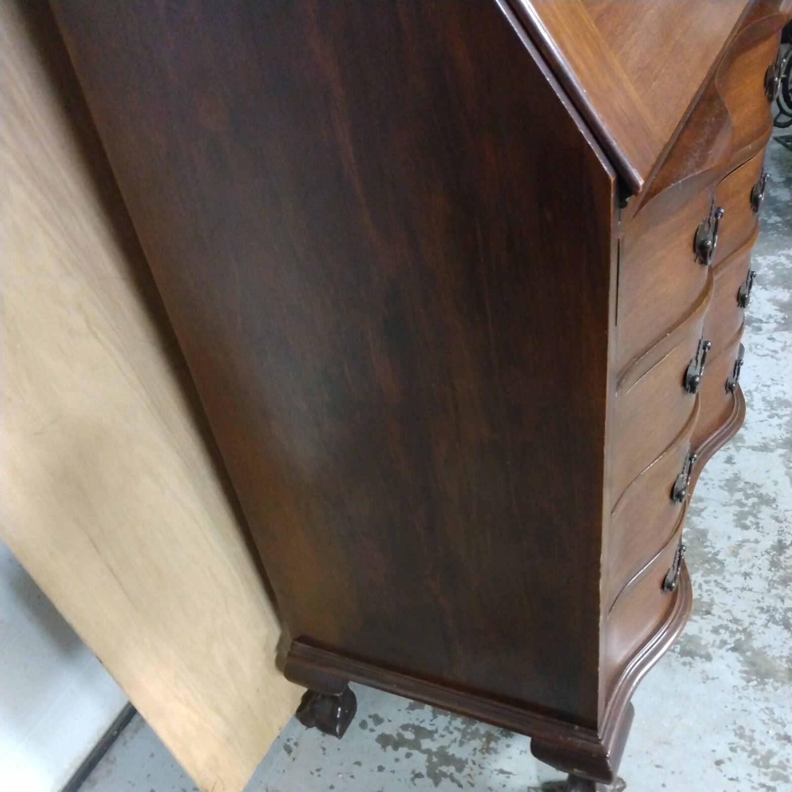 Antique Maddox Walnut Secretary Cabinet Desk w/Key & Working Locks ...