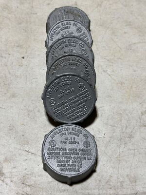 SIX (6) APPLETON CONDUIT JUNCTION OUTLET BOX COVERS EXPLOSION PROOF | eBay