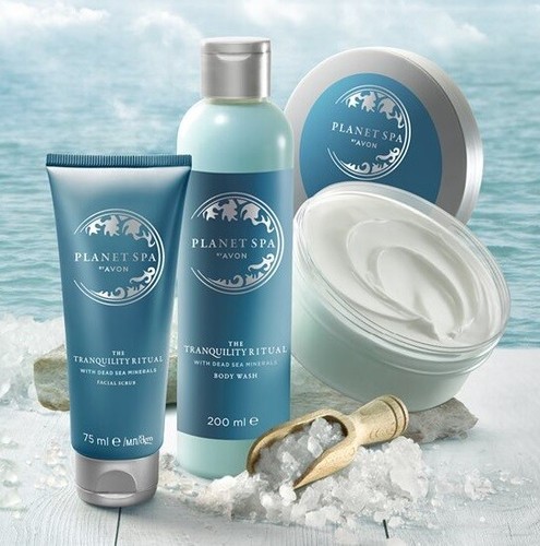 AVON PLANET SPA TRANQUILITY RITUAL DEAD SEA MINERALS face mask wash ...