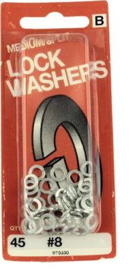 #8 Medium/Split Lock Washers - 45 Pack | eBay