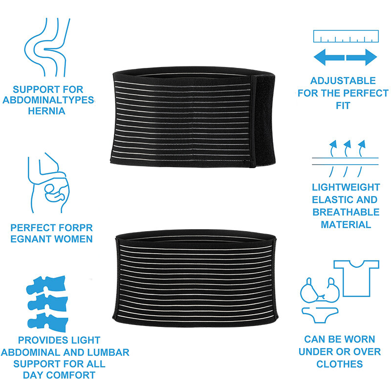 Abdominal Binder Umbilical Hernia Support Back Stomach Compression Belt ...