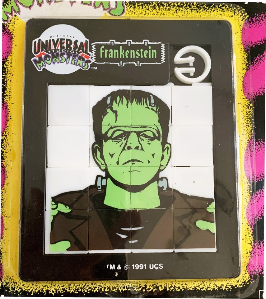 Universal Studios JA-RU Monster Sliding Puzzle FRANKENSTEIN Unopened ...