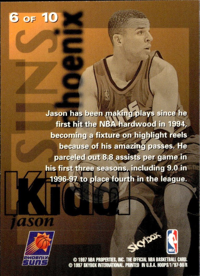 1997 Hoops Jason Kidd #6 | eBay