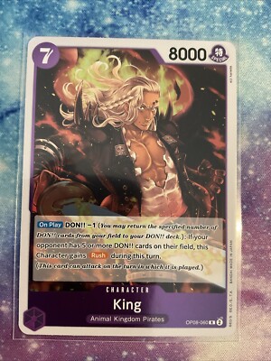 King OP08-060 Rare English Two Legends One Piece TCG Card Game | eBay