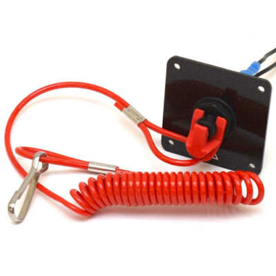 Boat Kill Switch Panel F2151822528 | With Lanyard Red Black | eBay