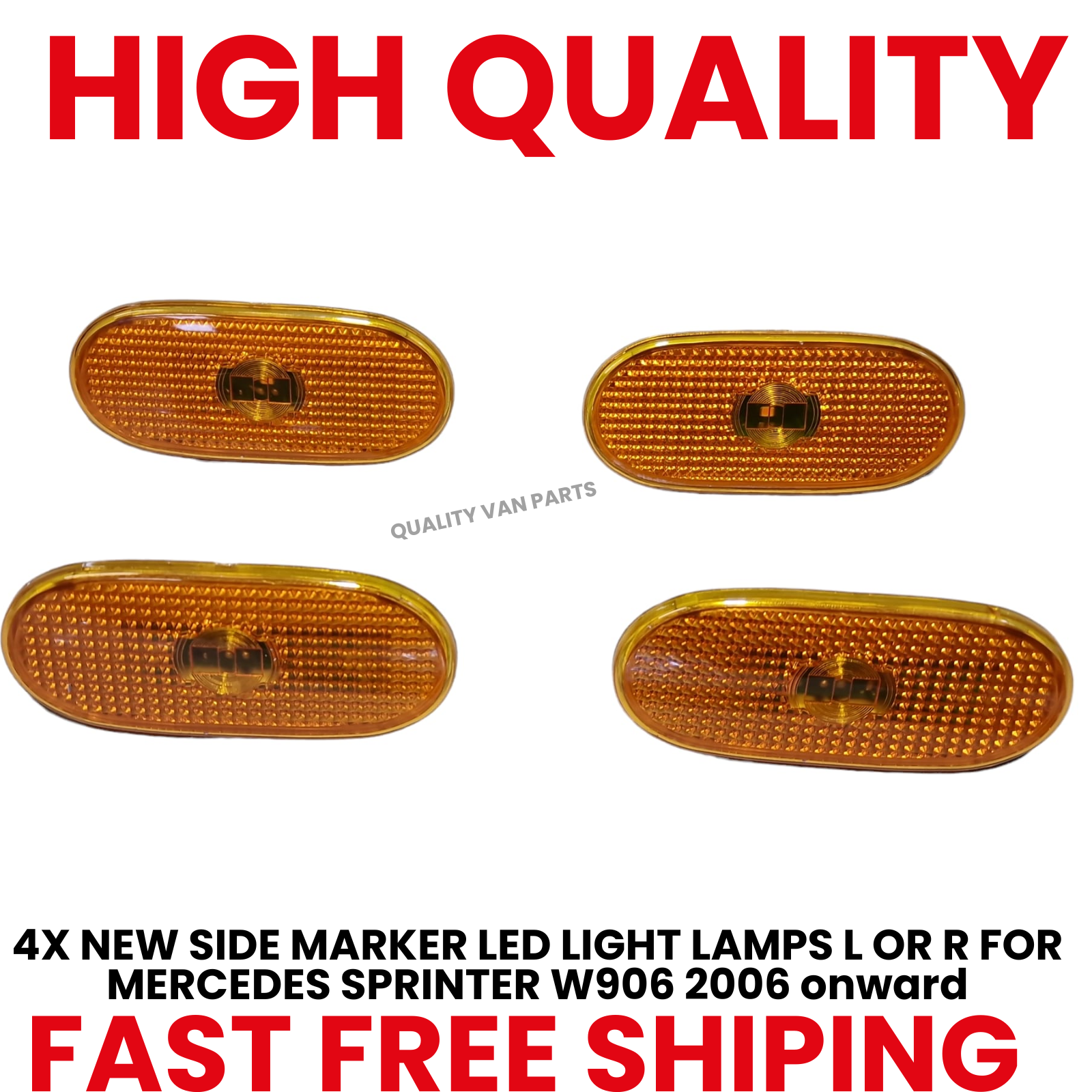 4X NEW SIDE MARKER LED LIGHT LAMPS L OR R FOR MERCEDES SPRINTER W906 ...