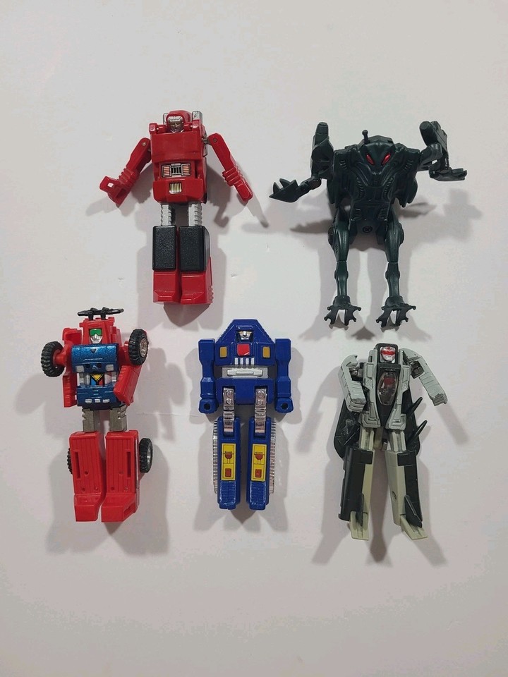 Vintage GoBots Lot (X5) SCOOTER, SMALL FOOT, ROYAL-T, VAMP, & TANK ...