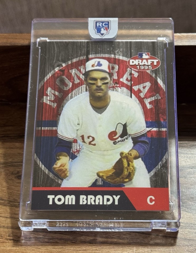 Tom Brady EXPOS Rookie SP Baseball Card #12 RC Montreal Expos - SEALED ...