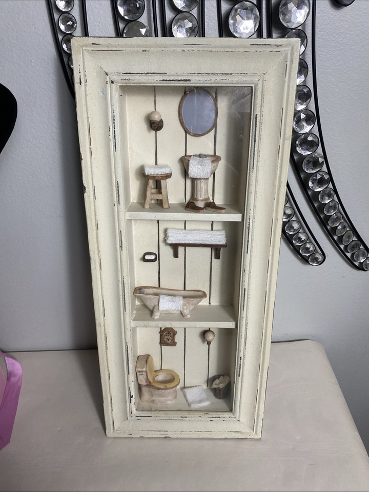 Bathroom 3D Shadow Box FarmHouse style | eBay