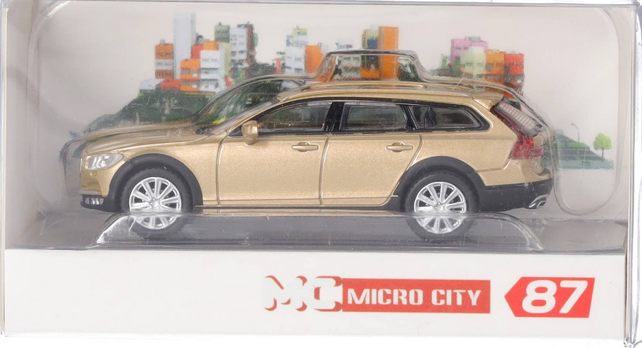 MICRO CITY - Voiture de 2017 de couleur or - VOLVO V90 - 1/87 ...