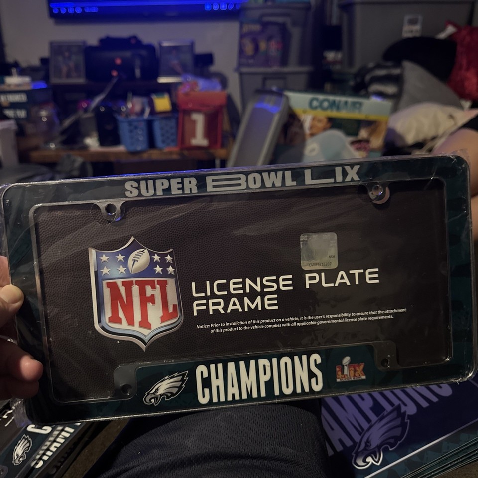 Philadelphia Eagles Super Bowl LIX Champions All Over License Plate ...