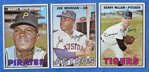 1967 Topps Baseball-3 Card Lot (Morgan/Mota-marked/McLain) | eBay