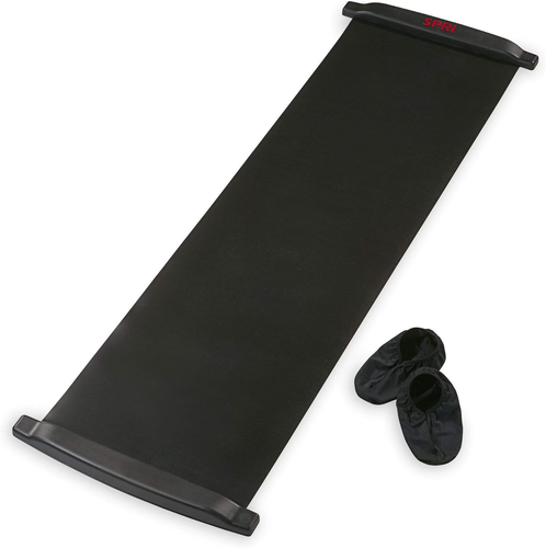 Slide Board (71" L X 20" W) with End Stops, Sliding Booties, Mesh ...