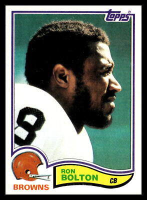 1982 Topps #58 Ron Bolton Cleveland Browns Football Card EX/NM | eBay