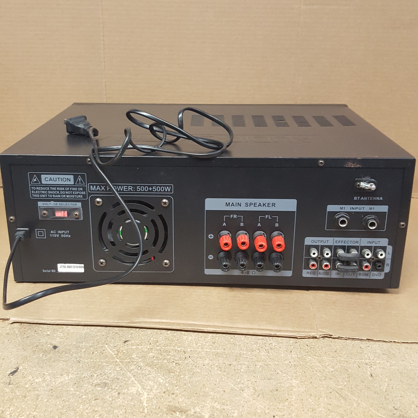 Martin Ranger MA-2500K Prof Digital Stereo Echo Mixing Amplifier -For ...