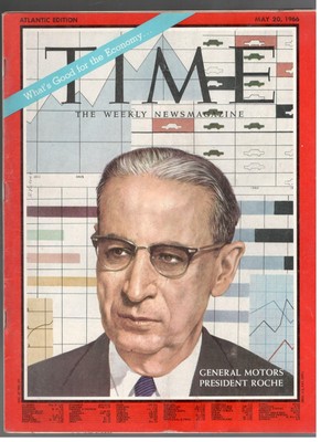 James Michael Roche President General Motors Time Magazine 1966 May 20 ...